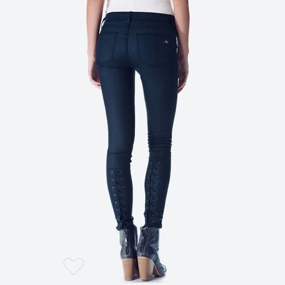 rag & bone | Jeans | Rag Bone Devi Lace Up Skinny Jeans | Poshmark